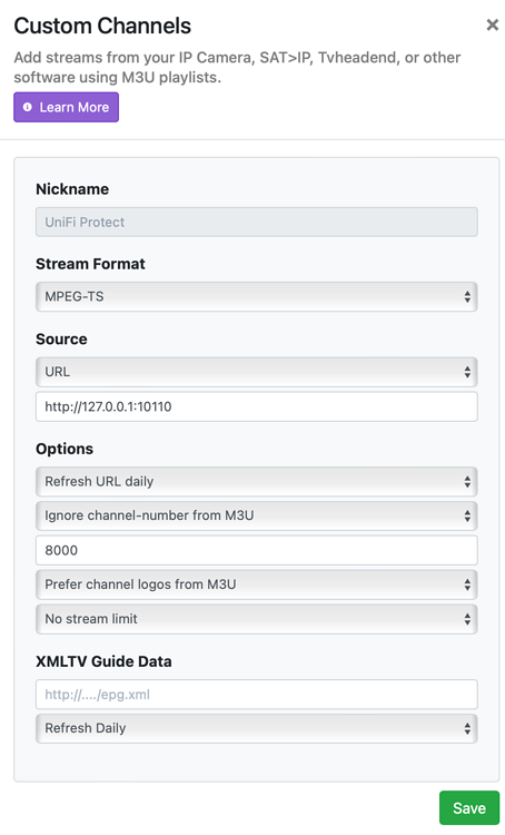 NEW: Custom Channels support for UniFi Protect - Custom Channels - Channels Community