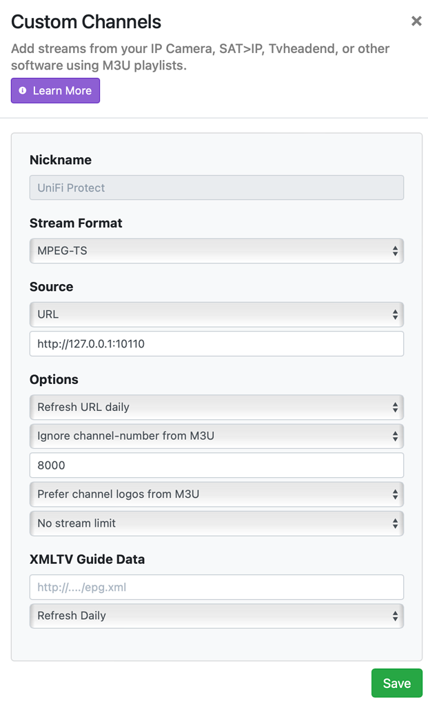 NEW: Custom Channels support for UniFi Protect - Custom Channels - Channels Community