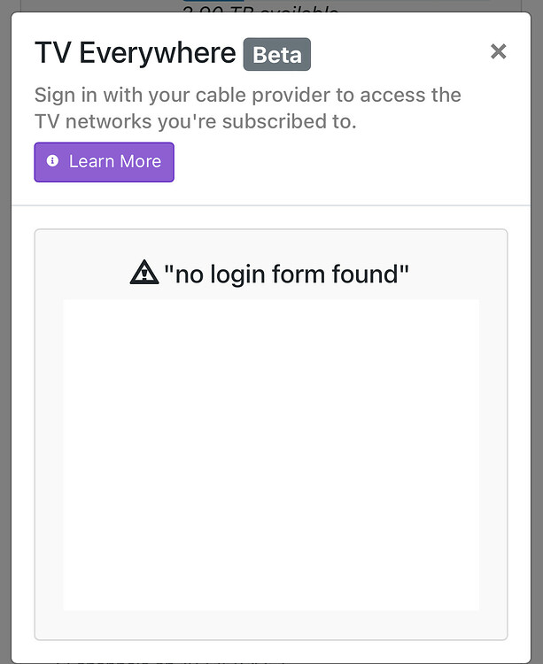 Suddenly unable to login to TVE Providers - Channels Community Suddenly unable to login to TVE Providers - Channels Community