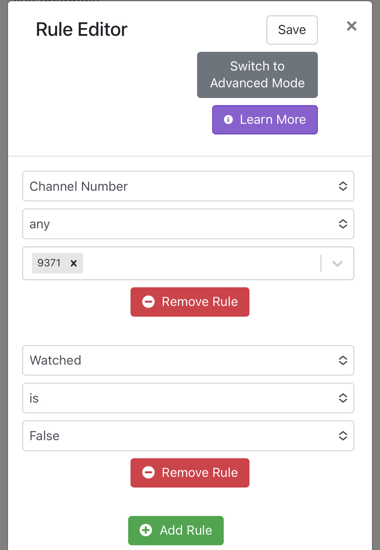 Virtual Channels Smart Rule - “Unwatched” not working - Channels DVR Server - Channels Community