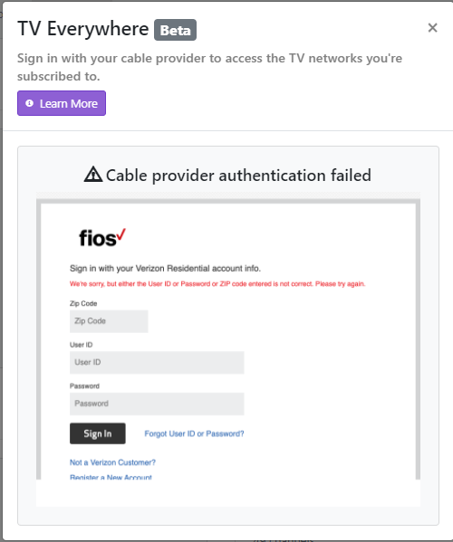Verizon Billing Zip Code